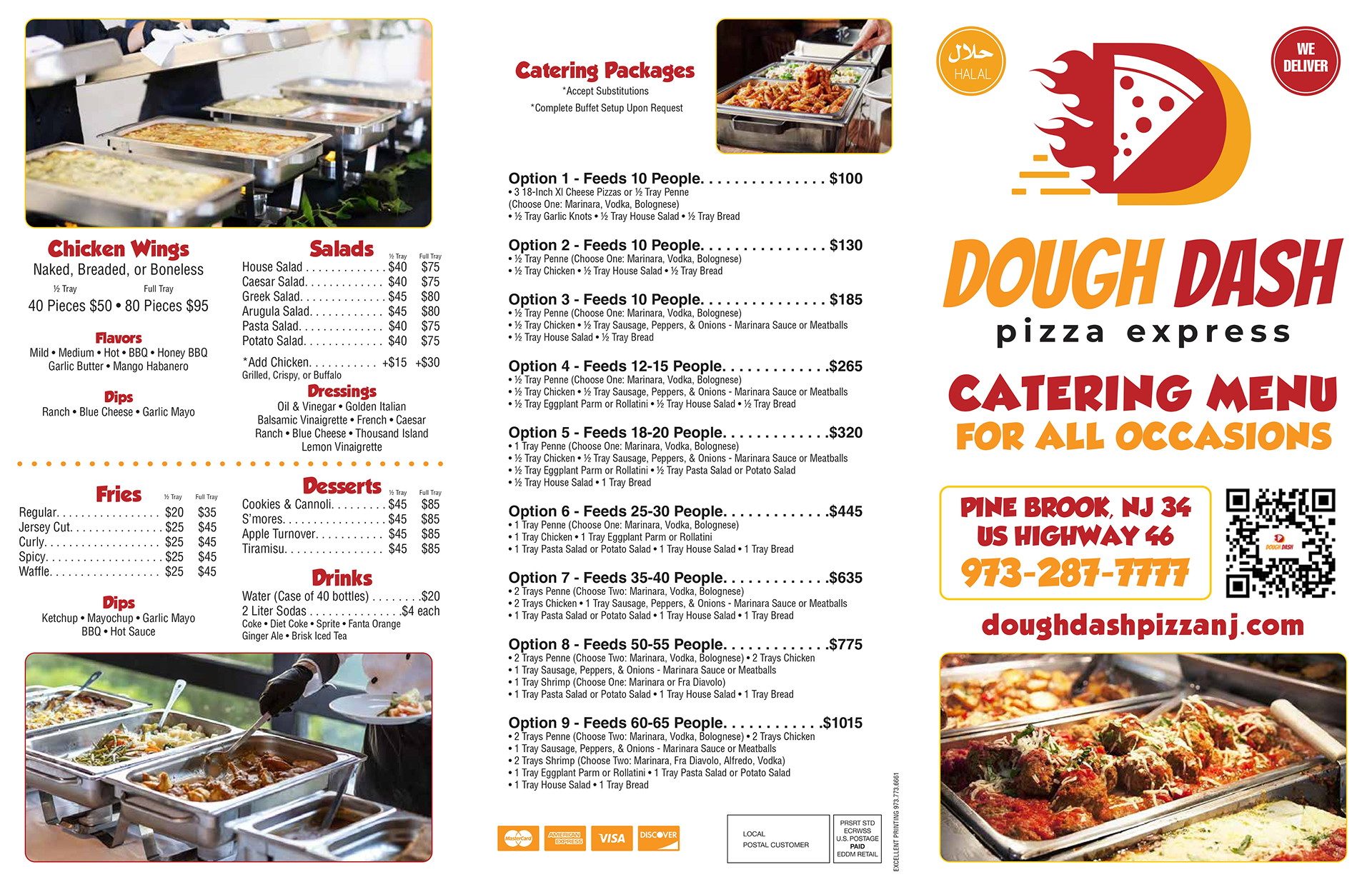 Catering | Dough Dash Pizza | Halal Italian Catering Pine Brook NJ